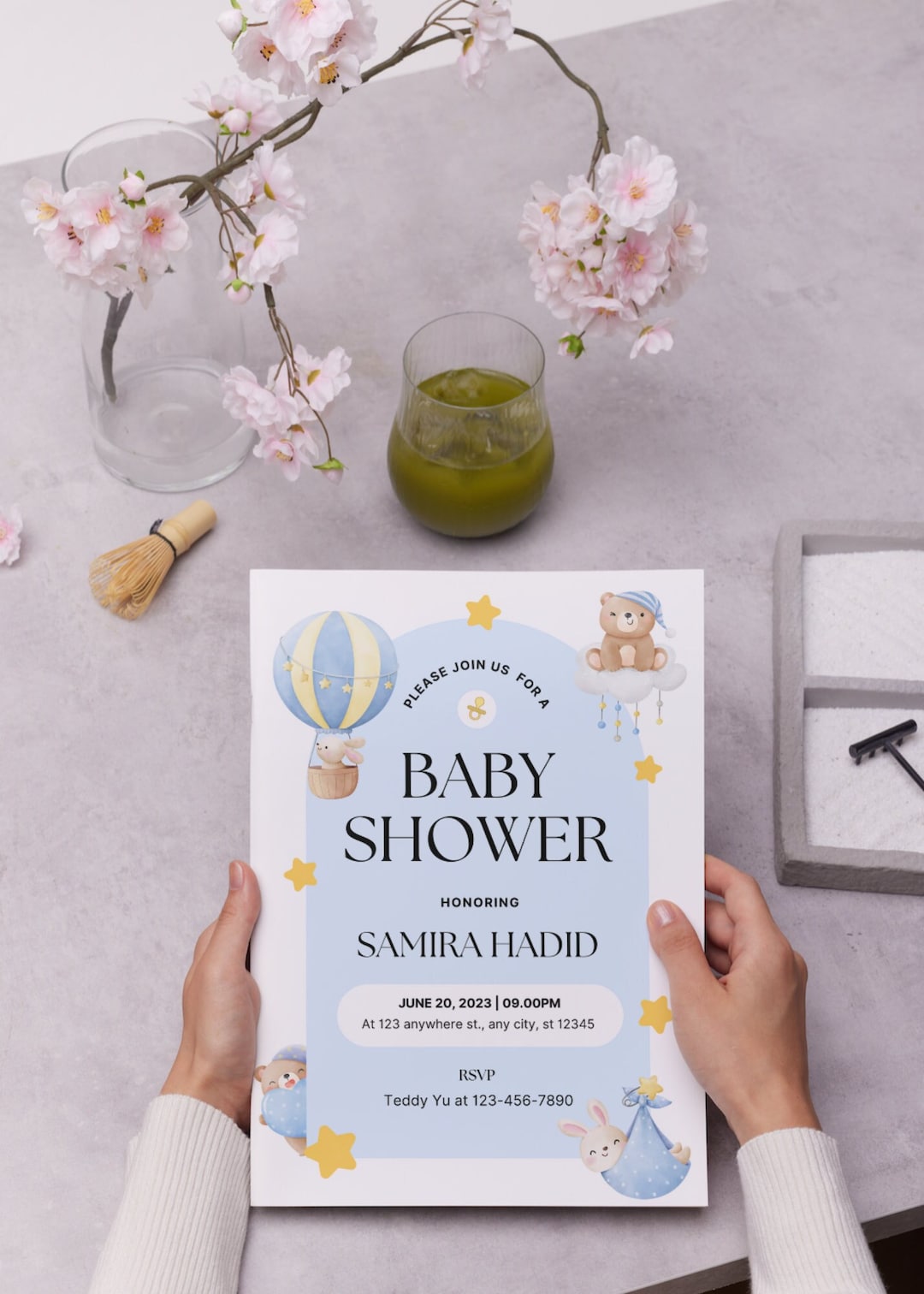 Baby Shower Invitation Printable, Editable Design, Celebrate New ...