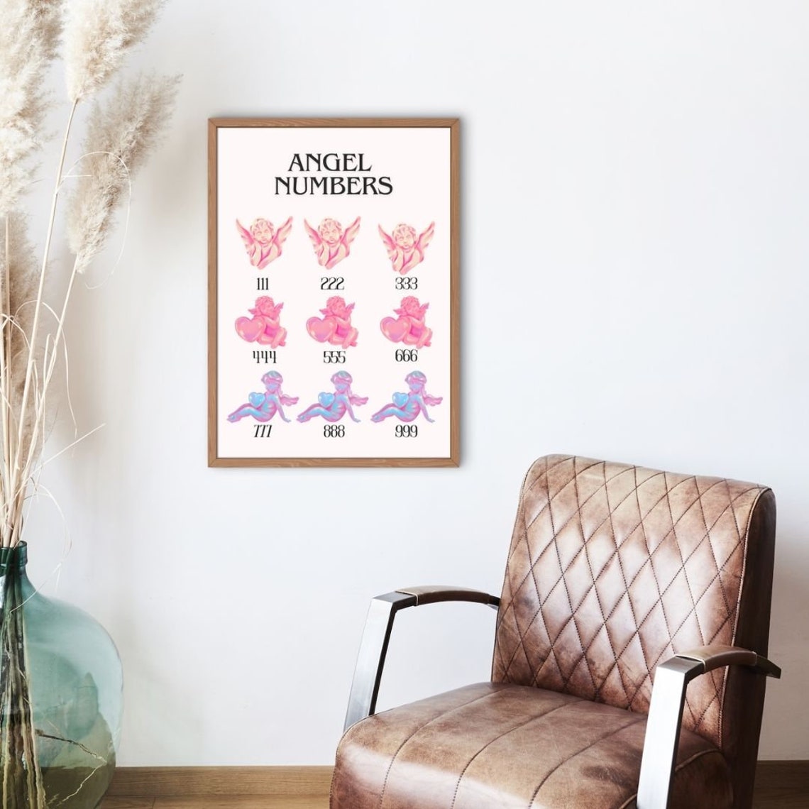 Angel Number Posters Digital Download | 111 222 333 444 555 666 777 888 ...
