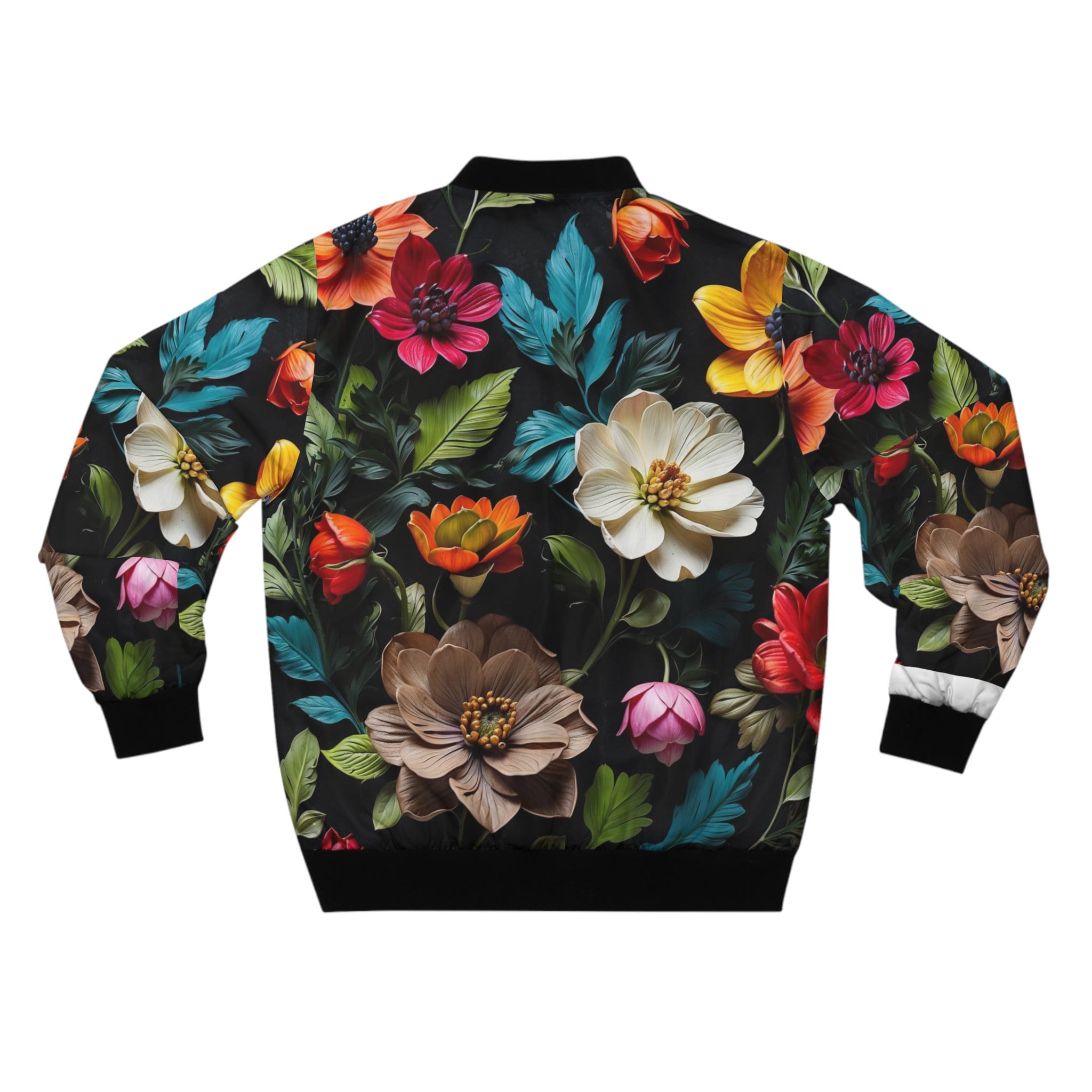 Men's Vintage Retro Flower Bomber Jacket AOP - Etsy