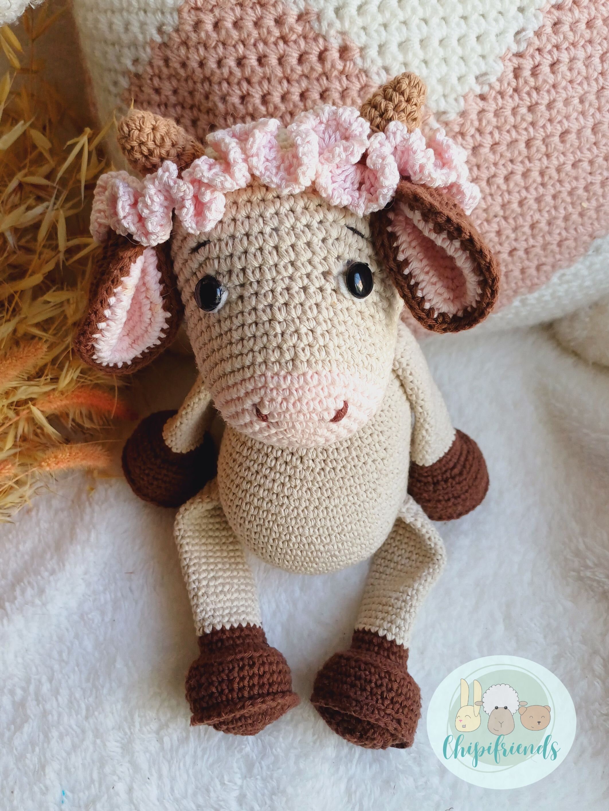 Crochet Pattern, Allegra the Cow, Amigurumi Lovely Cow Pattern, English ...
