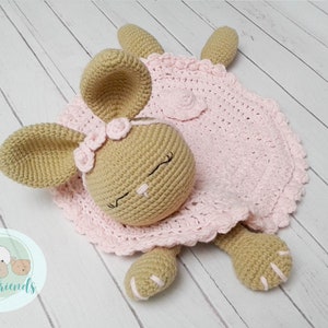 Crochet Pattern, Lovey Bunny Security Blanket, Comforter Blanket ...
