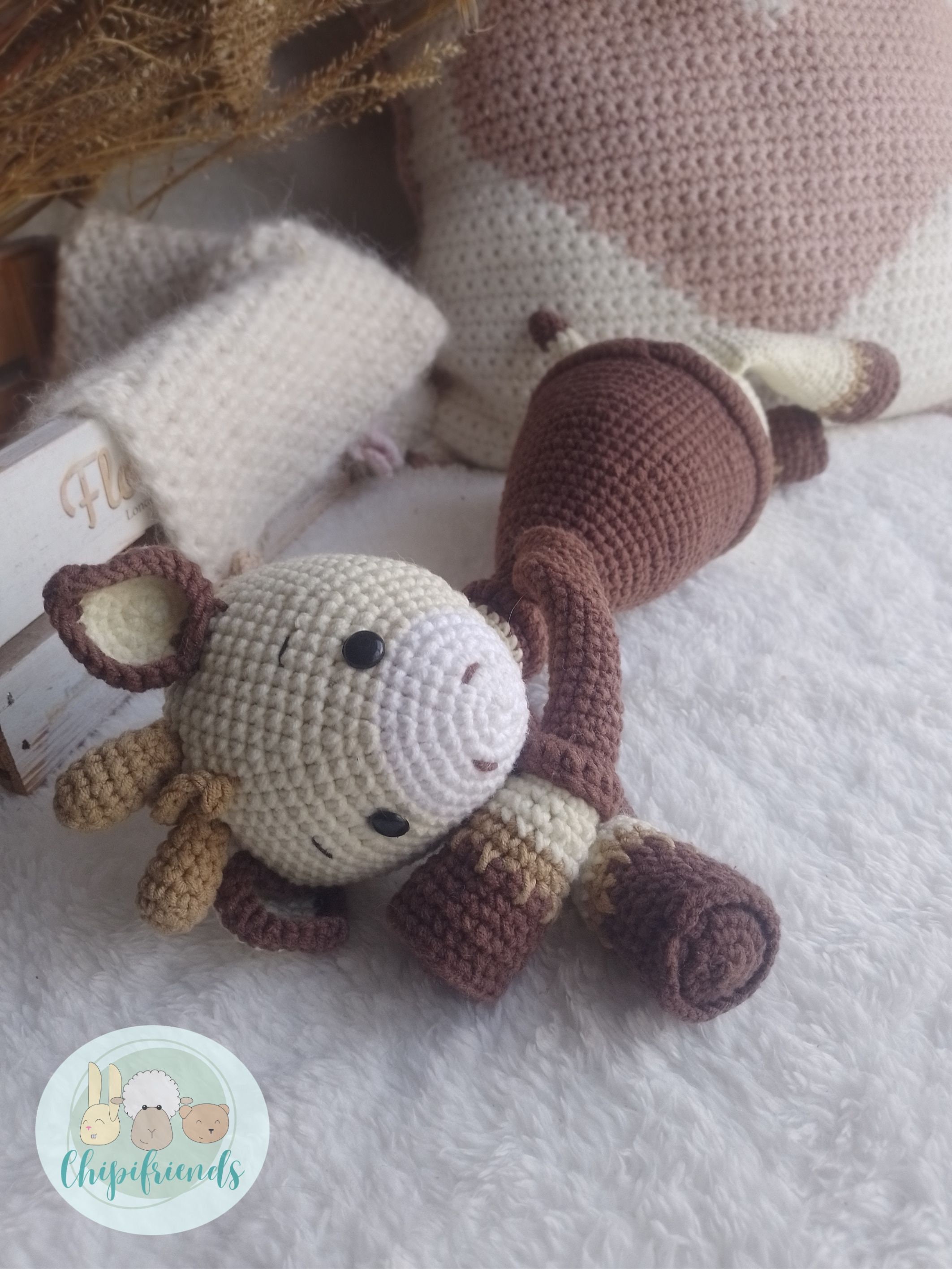 Crochet Pattern, Amigurumi Friendly Giraffe With Sweater, Low Sew, Joe ...