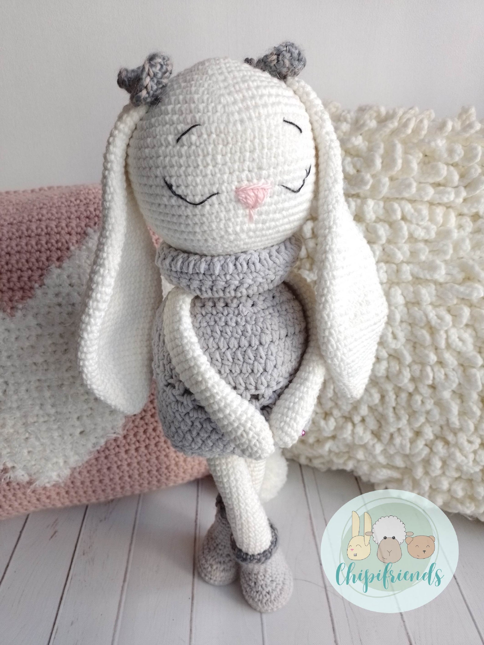 Crochet Pattern Amigurumi Bunny Doll Vivi Lovely Bunny - Etsy