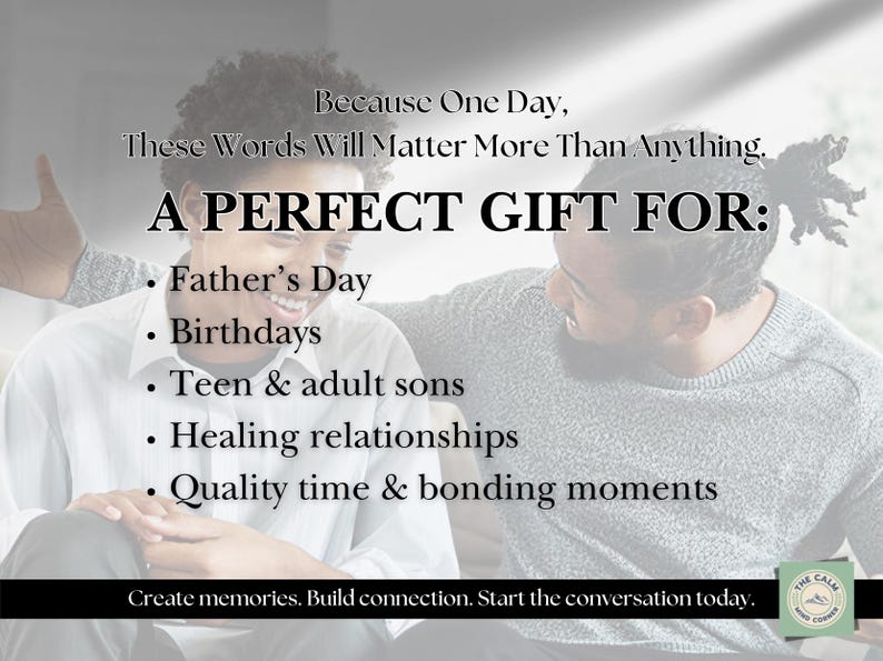 Father Son Connection Workbook Printable Guided Journal for Dads and ...