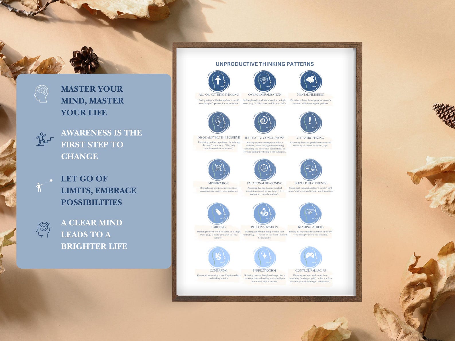 Cognitive Behavioral Therapy (CBT) Printable Automatic Negative ...