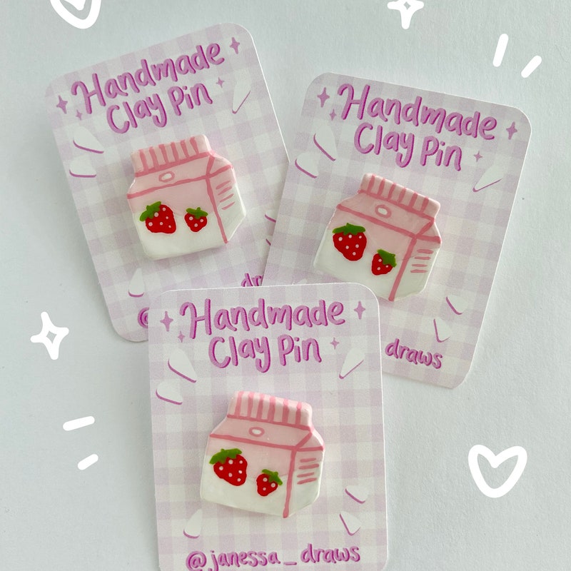 Polymer Clay Pins - Etsy