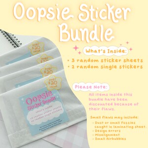 Oopsie Sticker Bundle | B-grade | Grab Bags | Stationery | Mystery ...
