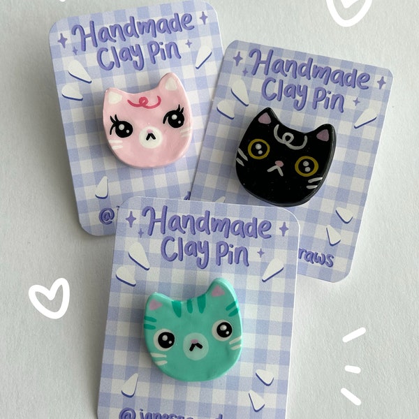 Clay Pin - Etsy