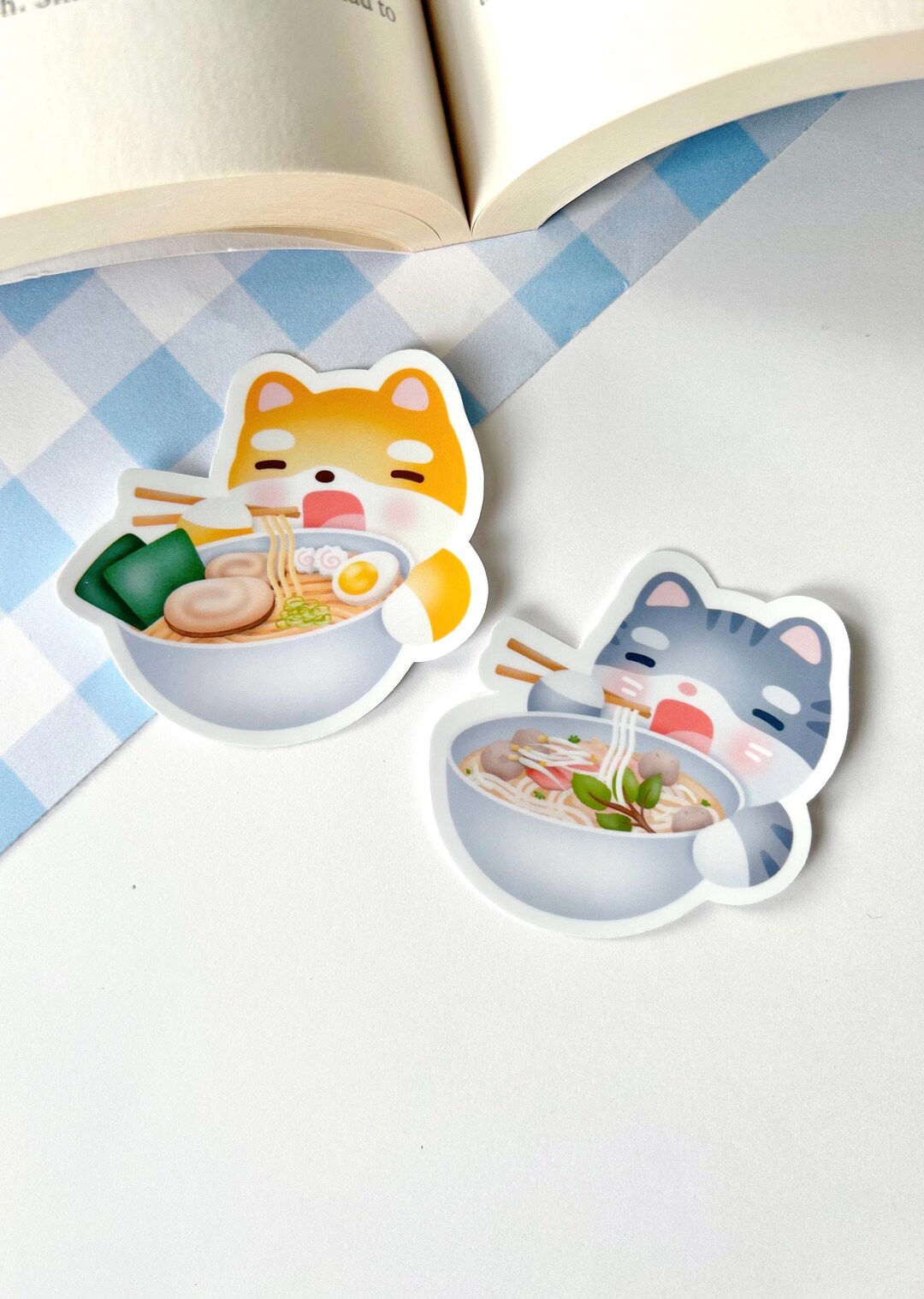 Vietnamese Pho / Japanese Ramen Sticker Handmade Die-cut Vinyl Glossy ...