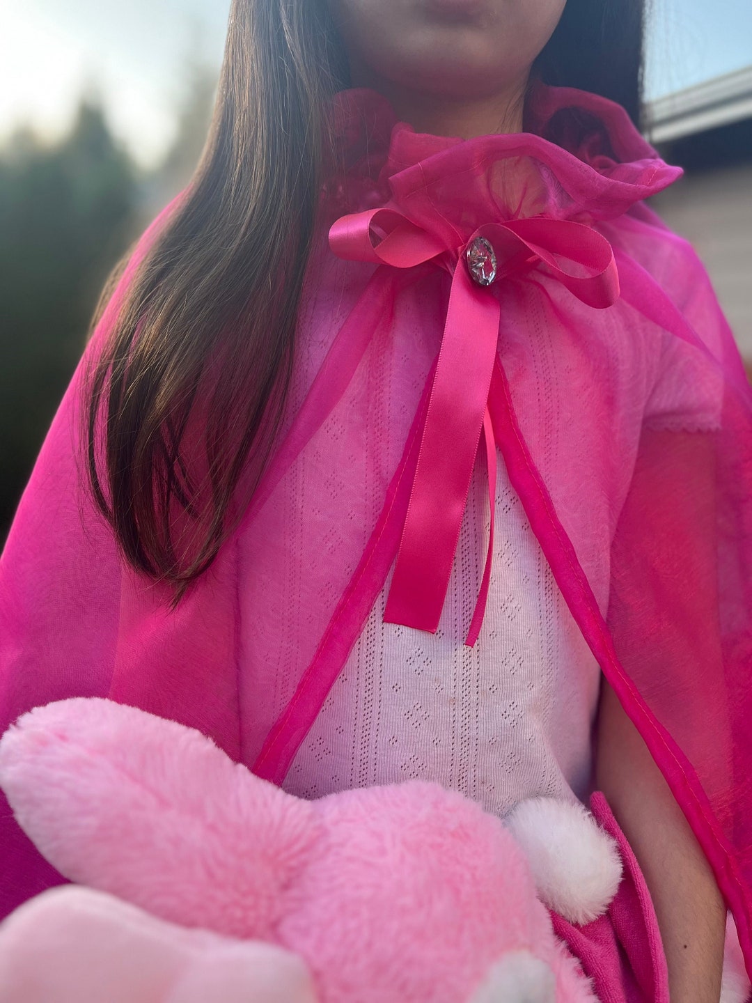 Pink Princess Cape - Dress-up Costume Cape for Children - Toddler ...