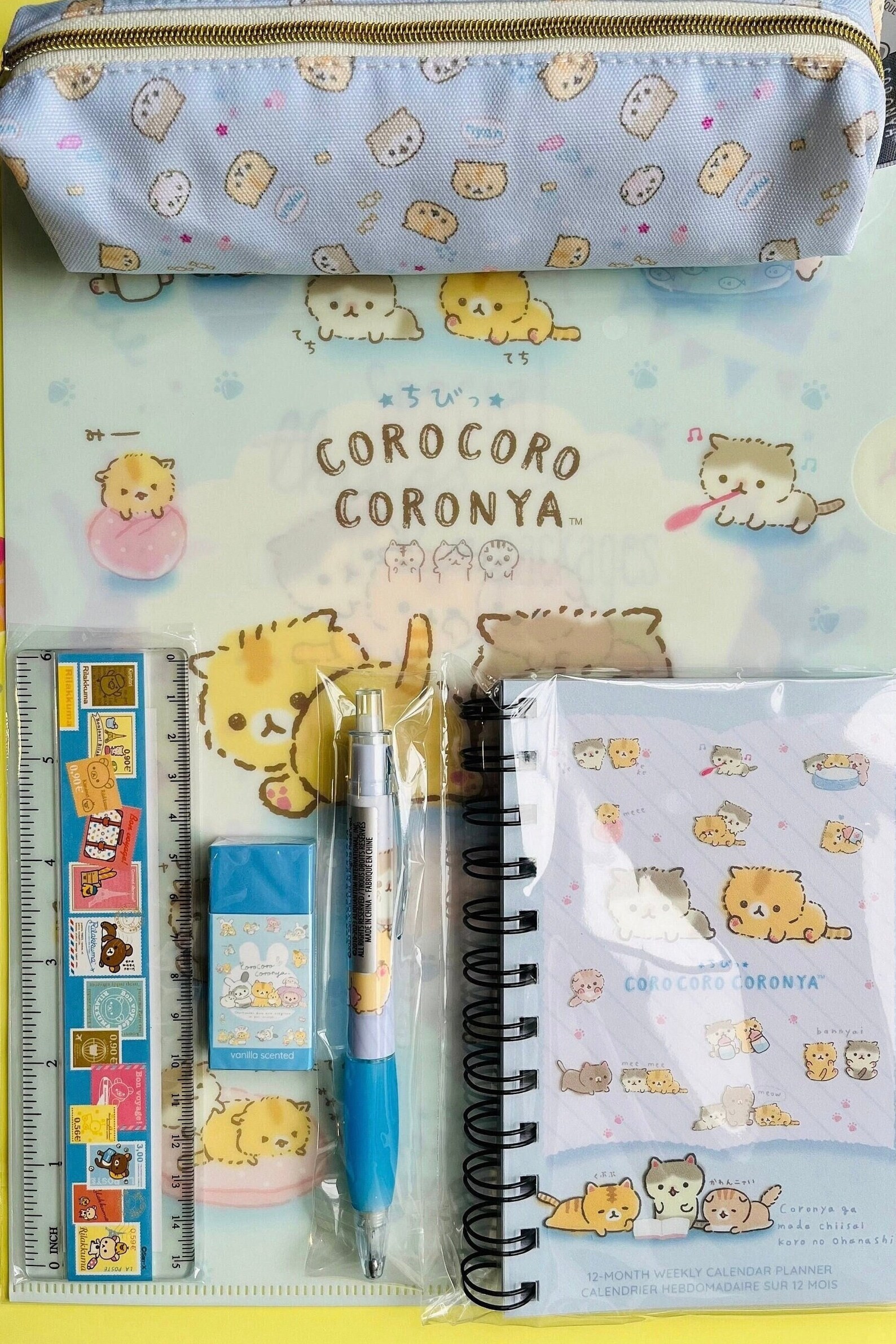 Kawaii Back-to-school Stationary Set - Kawaii Japanese Stationary Set - School Starting Set - Etsy