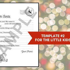 Printable Letters to Santa | Kids Activity Guide (PDF + PNG) - Etsy