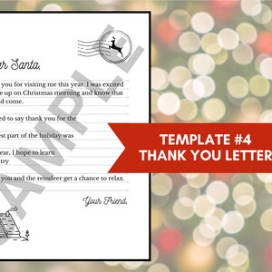 Printable Letters to Santa Template | PDF + PNG | Black and White ...