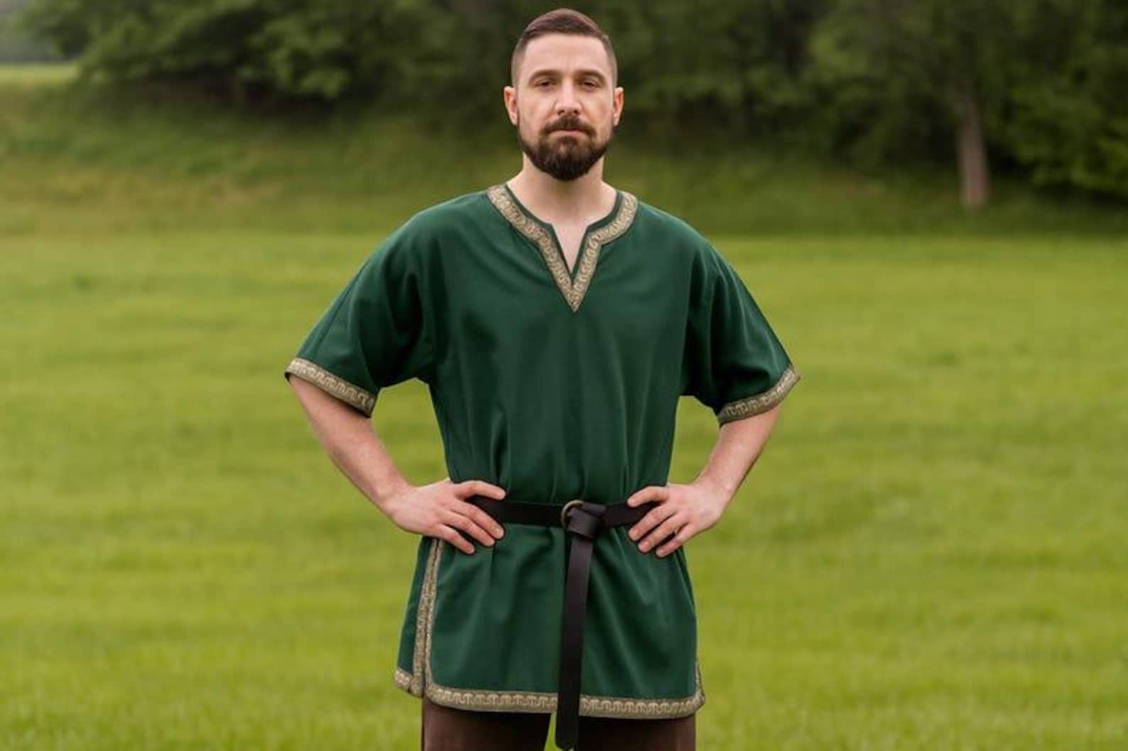 Renaissance Fair Men's Tunic, Medieval Knight Warrior Tunic, Viking ...