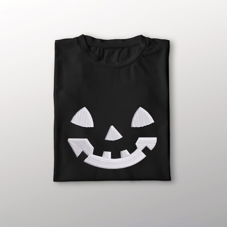 Spooky Pumpkin Face Embroidery Design, Fall Pumpkin Machine Embroidery ...