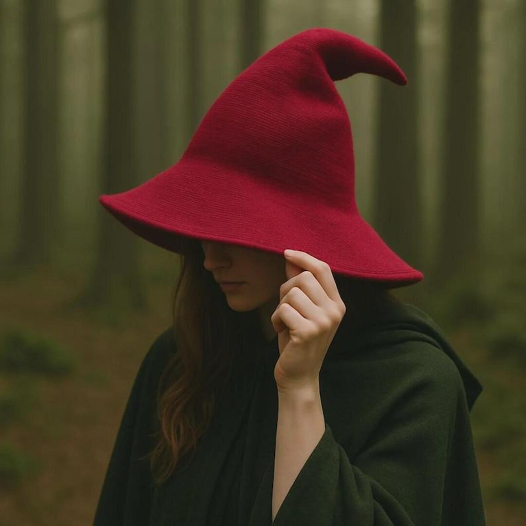 Witchy Medieval Hat, Renaissance Fair Fantasy Hat, Gothic Vampire Hat ...