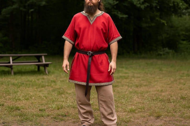Renaissance Fair Men's Tunic, Medieval Knight Warrior Tunic, Viking ...