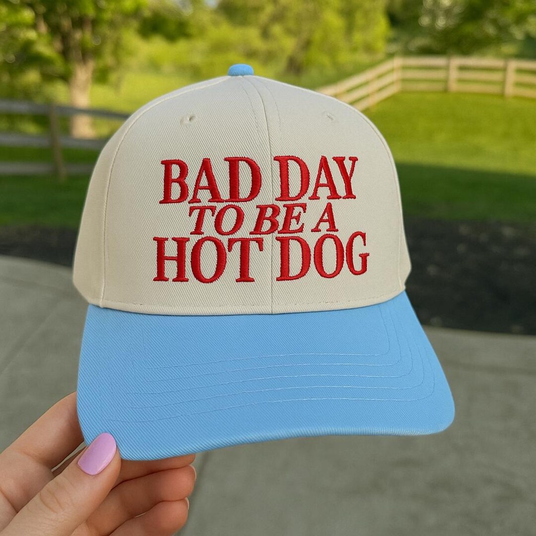 Bad Day to Be a Hot Dog Trucker Hat, Embroidered Hot Dag Hat, Costco ...