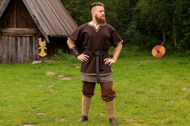 Renaissance Fair Men's Tunic, Medieval Knight Warrior Tunic, Viking ...