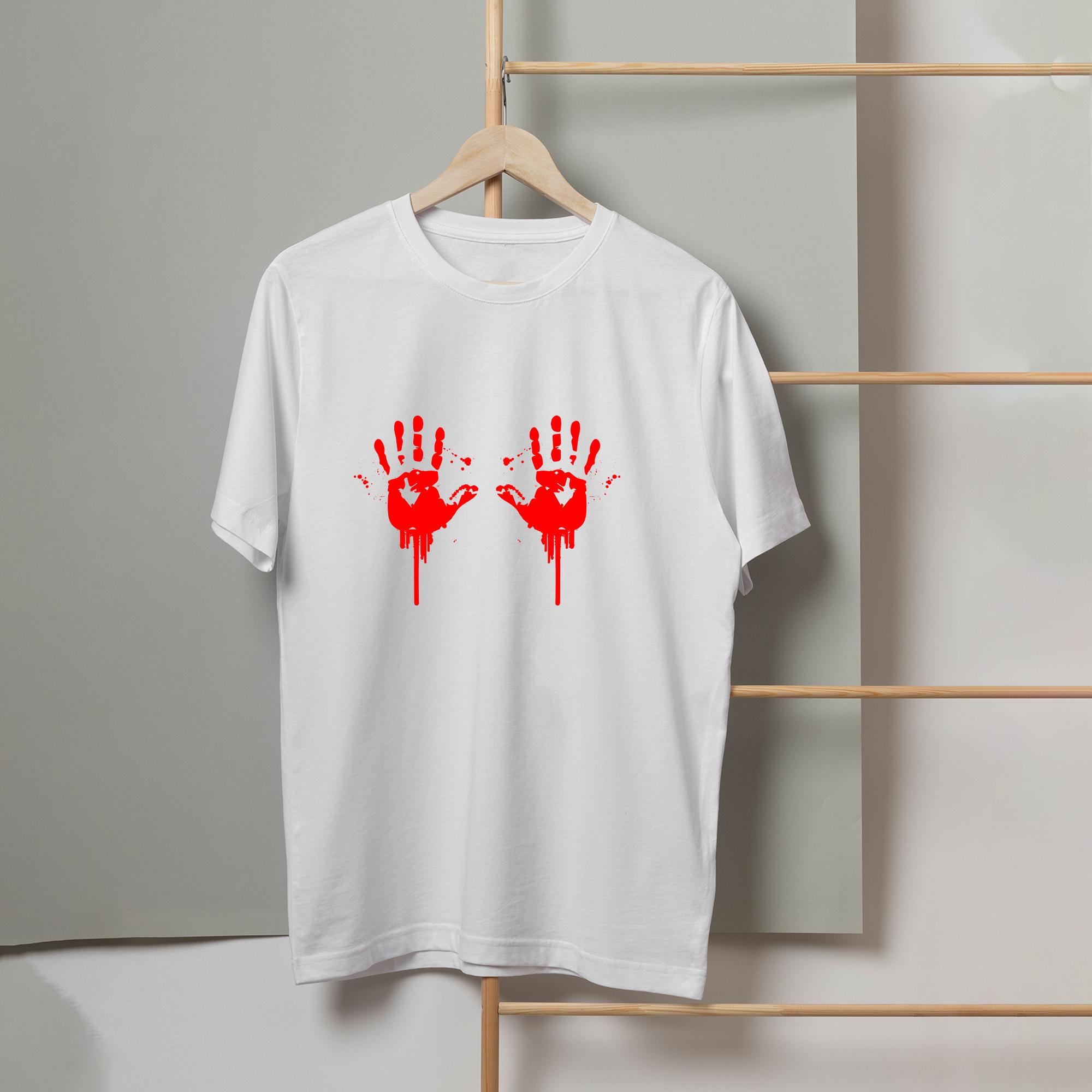Bloody Handprint Svg Png, Dripping Blood Handprint Svg, Bleeding ...