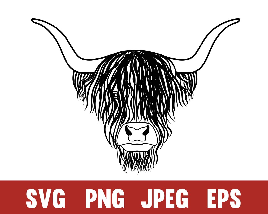 Heifer Cow Svg Designs, Heifer Cow Svg Sublimation Design, Hand Drawn ...