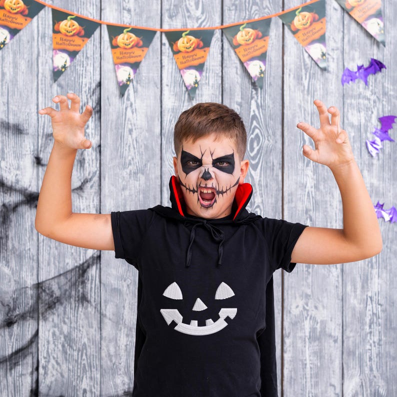 Spooky Pumpkin Face Embroidery Design, Fall Pumpkin Machine Embroidery ...