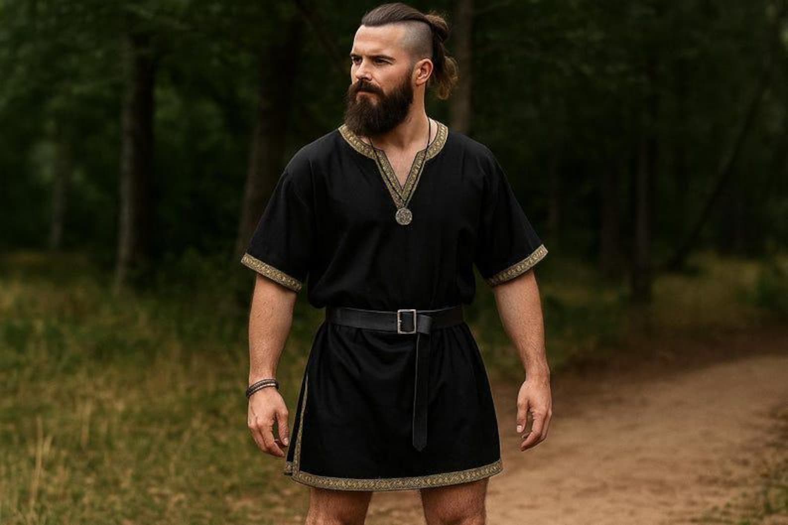 Renaissance Fair Men's Tunic, Medieval Knight Warrior Tunic, Viking ...