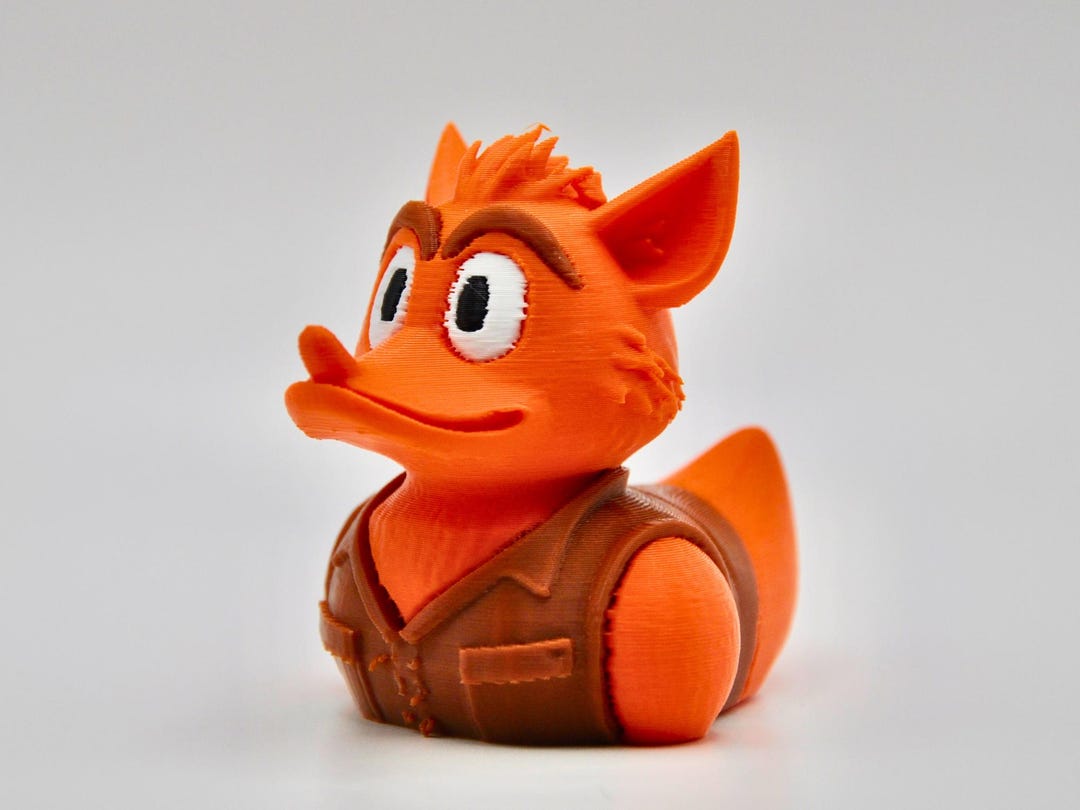 3D Printed Crash Bandicoot Duck | Jeep Ducking Gift | Funny Rubber Duck ...