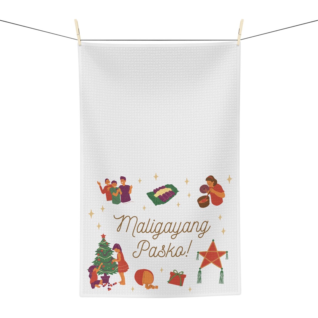 Filipino Christmas Soft Tea Towel Kitchen Towel Christmas Gift - Etsy