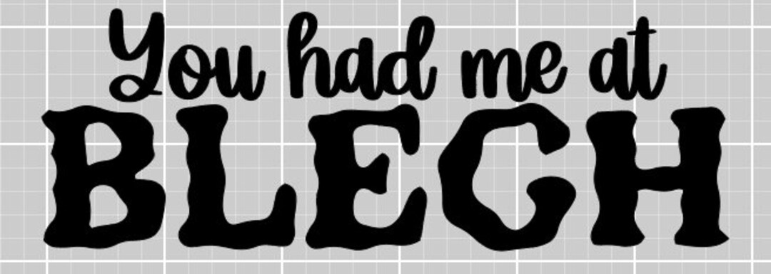 BLEGH Decal - Etsy