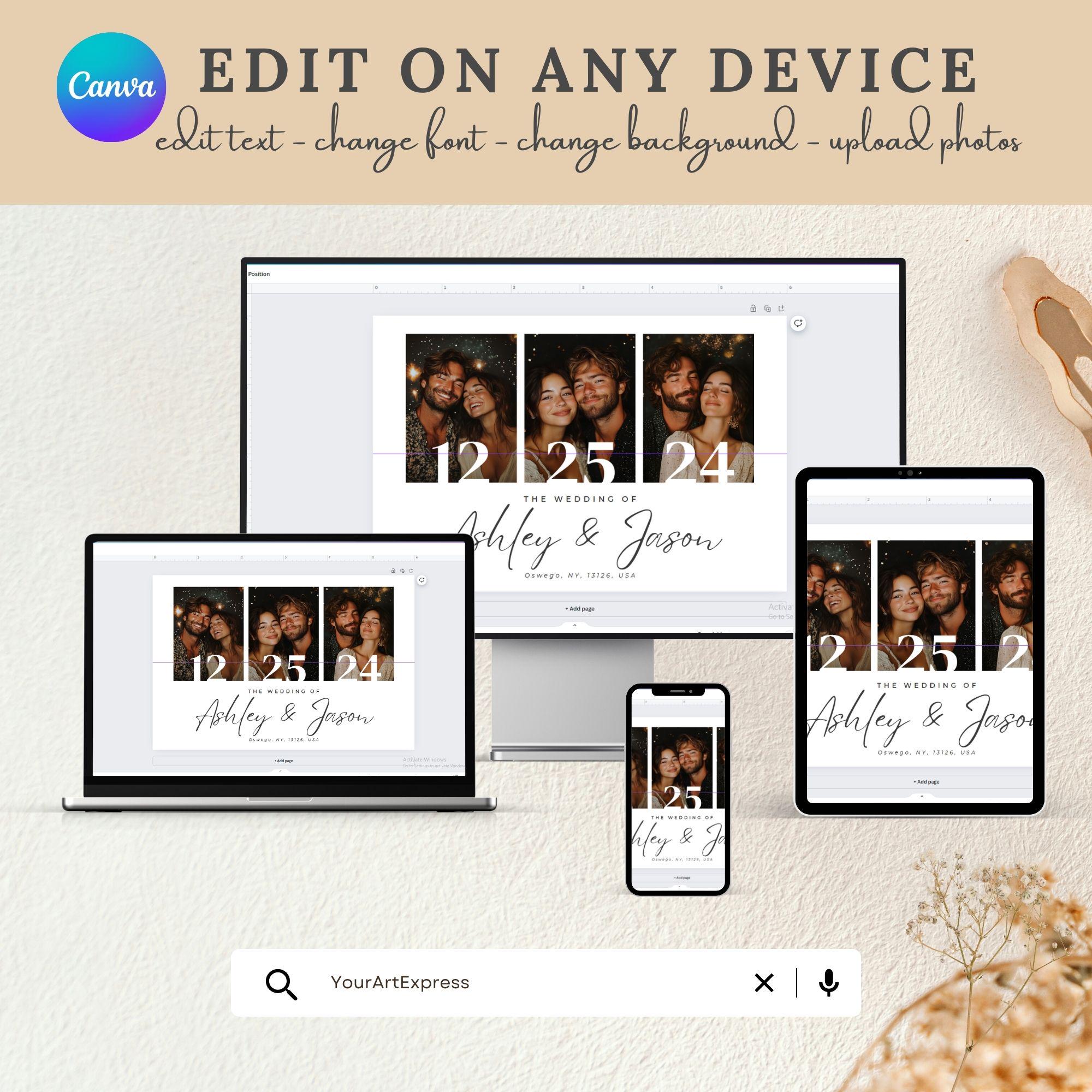 Minimalist Event Photobooth Template, Customizable Photo Booth Design ...