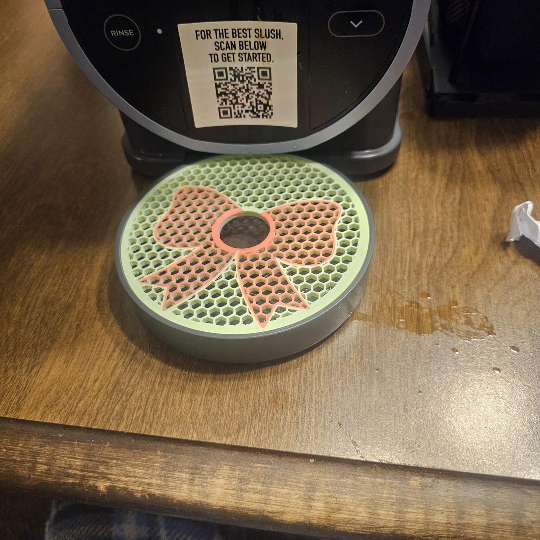 Custom Bow Design Drip Tray Insert for Ninja Slushie Machine – OEM Fit ...