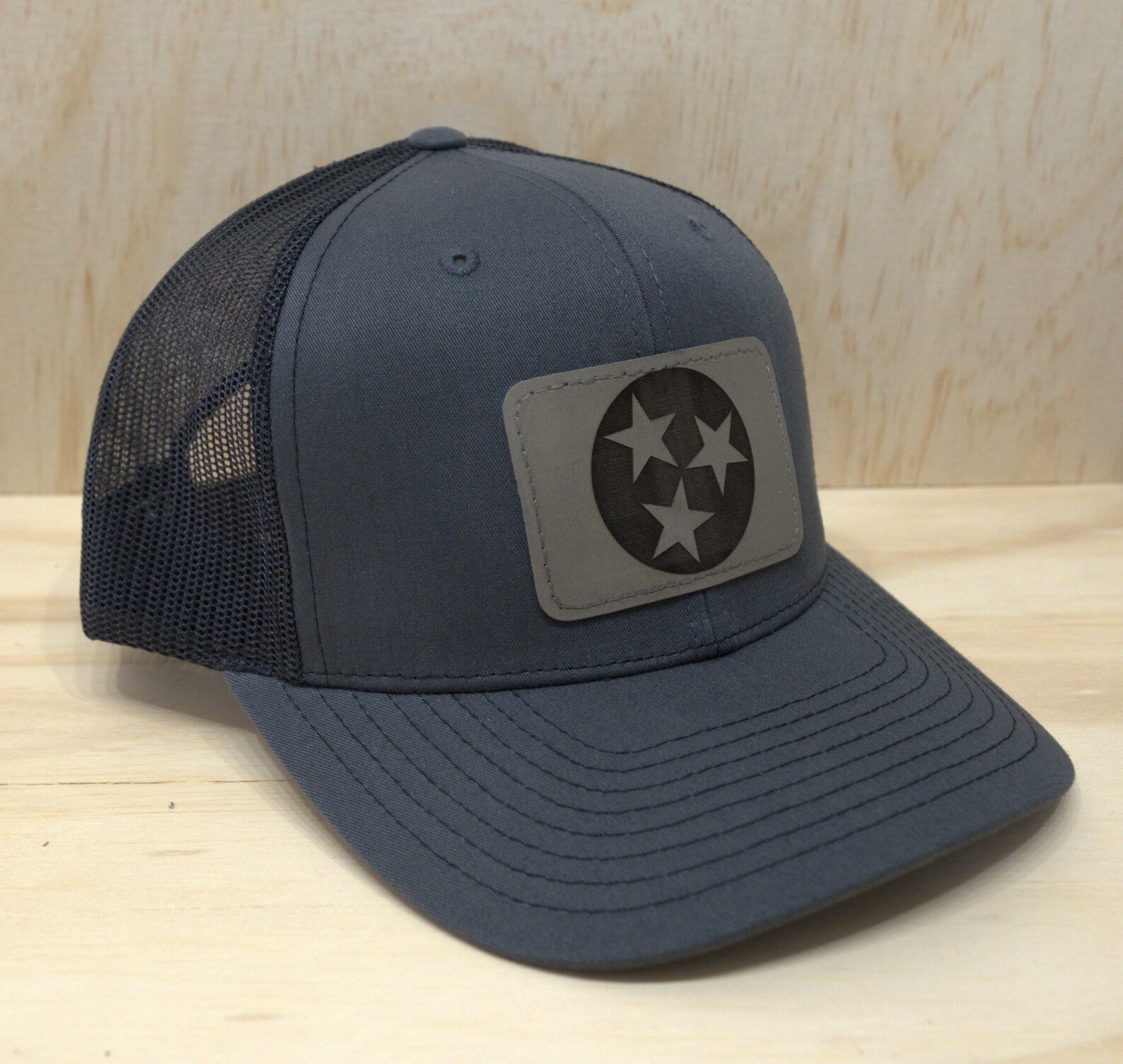 Tennessee Tri-star Trucker Hat GP Grey on Black - Etsy