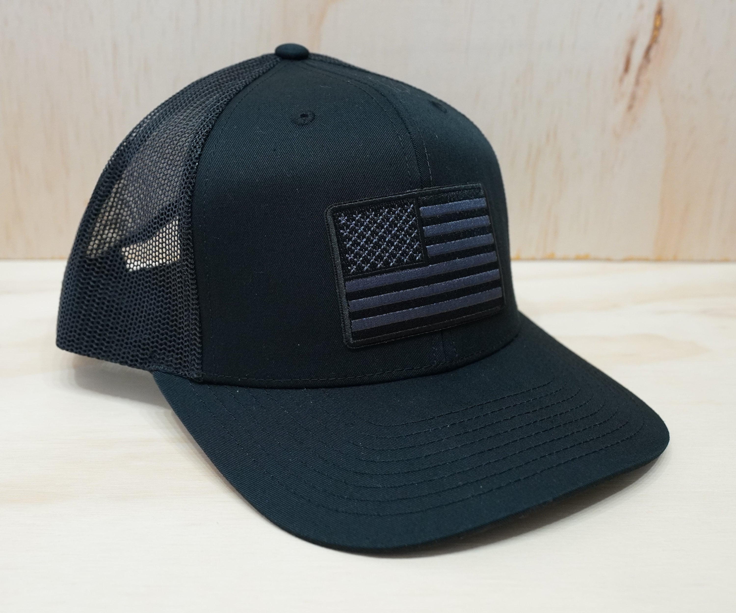 Black White American Flag Trucker Hat - Etsy