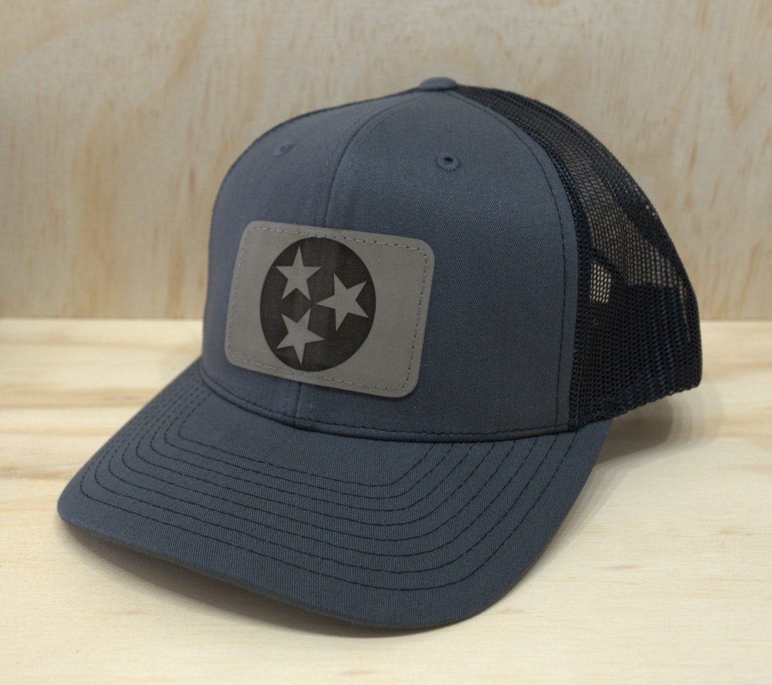 Tennessee Tri-star Trucker Hat GP Grey on Black - Etsy