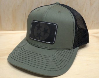 Tennessee Tri-star Trucker Hat Black on Grey - Etsy