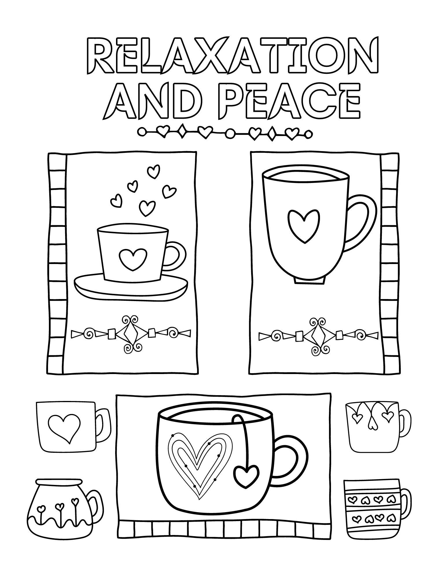 Coloring Pages, 40 Pages, Positive Coloring Pages for Adults ...