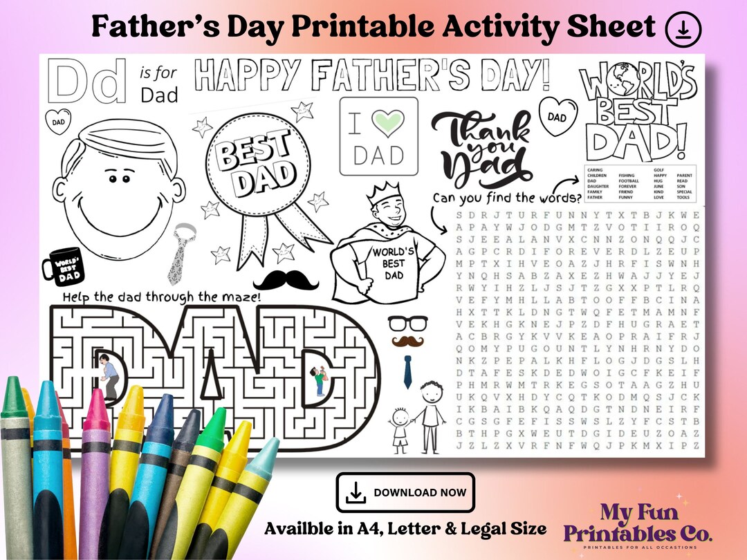 Printable Father's Day, Father's Day Printable, Personalized Father's ...