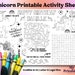 Printable Activity Sheet, Unicorn Theme Party Printable, Personalized ...