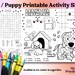 Printable Activity Sheet, Dog / Puppy Theme Party Printable ...