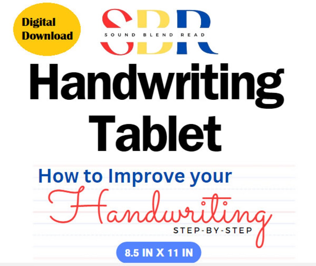 Handwriting Tablet: How to Improve Your Handwriting Step-by-step - Etsy