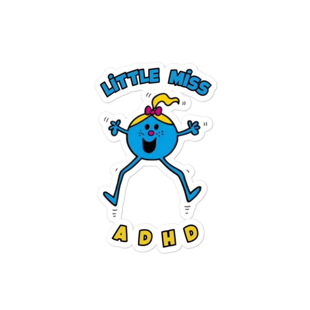 Little Miss ADHD Car Sticker Funny ADHD Awareness Vinyl Decal - Etsy