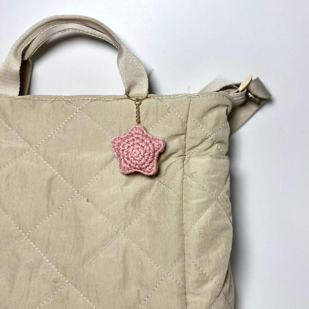 Handmade Mini Star Crochet Keychain Charm - Etsy