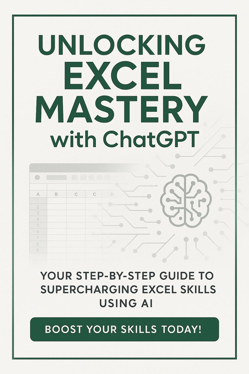 Unlocking Excel Mastery With Chatgpt - Etsy