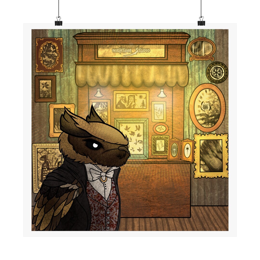 Great-eared Nightjar Victorian Artist Poster - Etsy