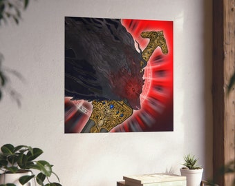 Blaidd-chibi Half-wolf Print | Elden Ring Fan Art, Cute Wolf Knight ...