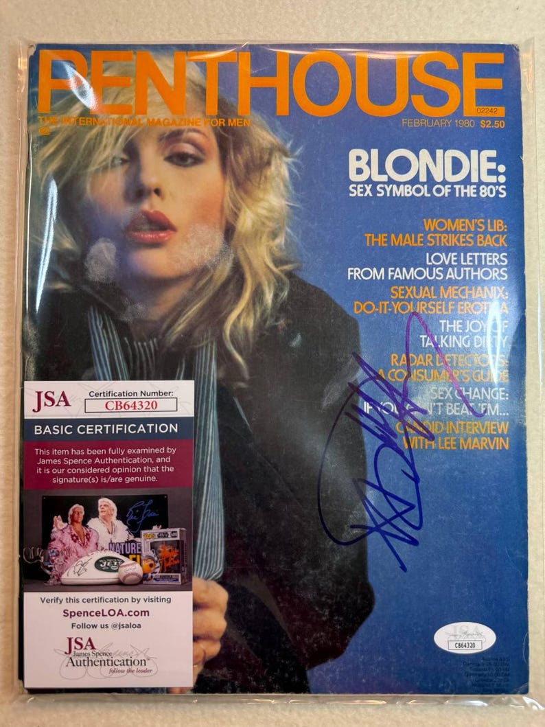 Penthouse Magazine Debbie Harry Blondie Signed February 1980 JSA COA - Etsy