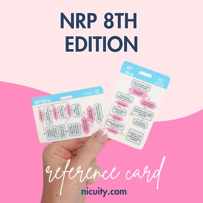 NRP 9th Ed. Badge Reference Card | Neonatal Resuscitation Protocol ...