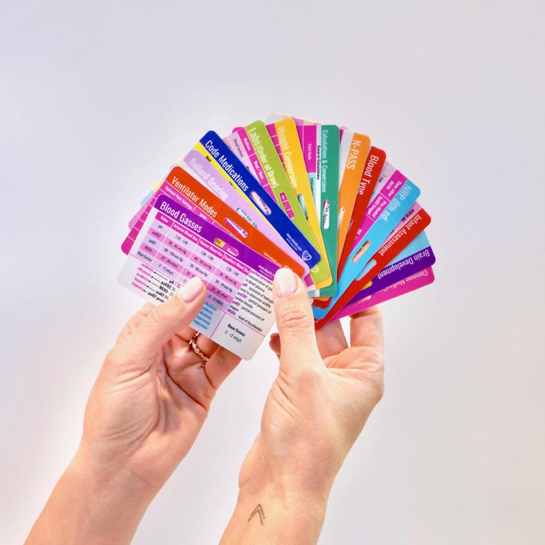 Ultimate NICU Nurse Badge Reference Card Bundle | Bundle of 14 NICU ...