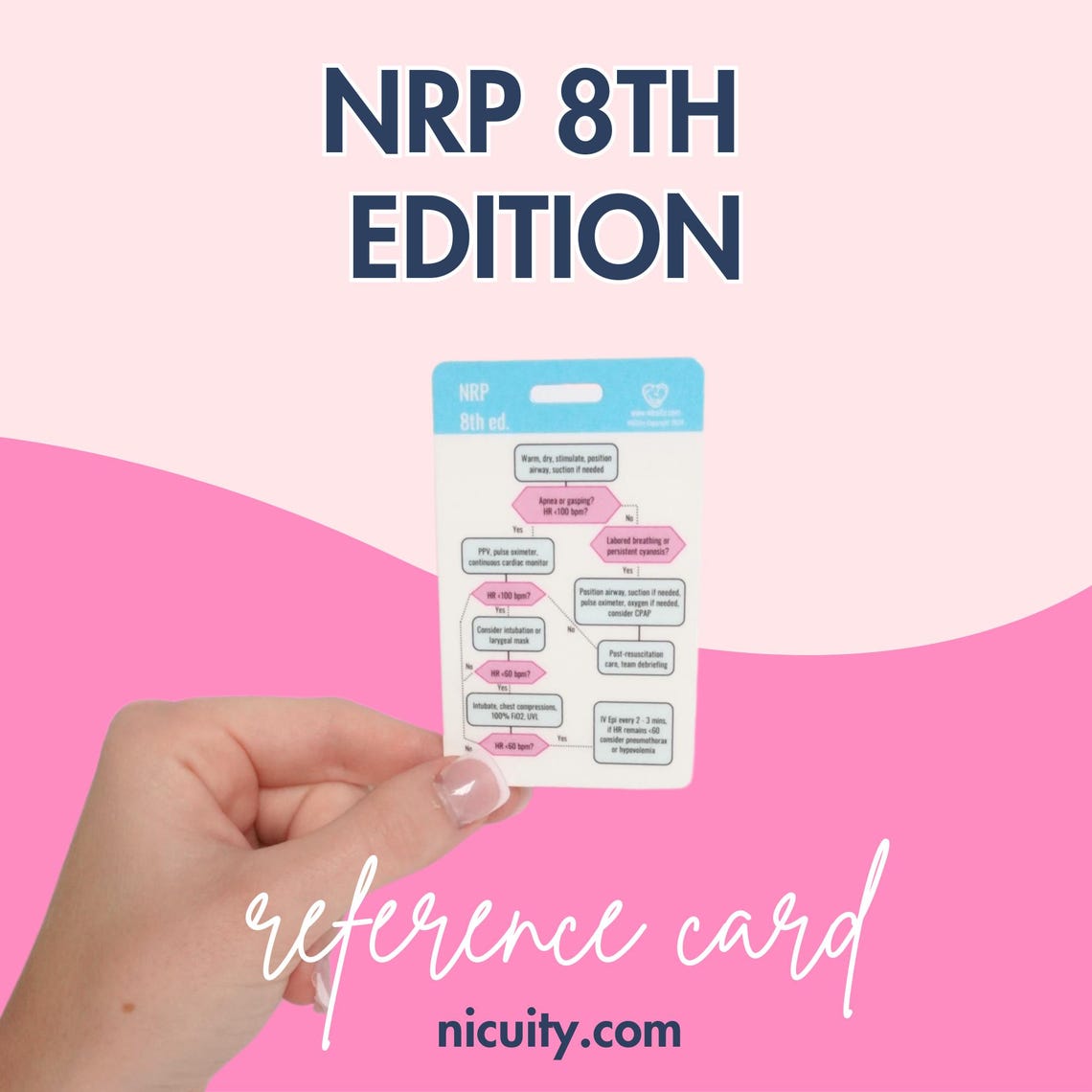 NRP 9th Ed. Badge Reference Card | Neonatal Resuscitation Protocol ...